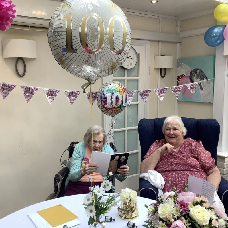 Bluebell House Celebrates Eileen's 100th Birthday | Optalis